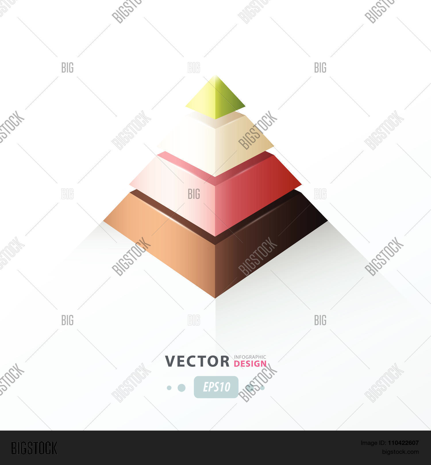 Pyramid Infographic Vector & Photo (Free Trial) | Bigstock