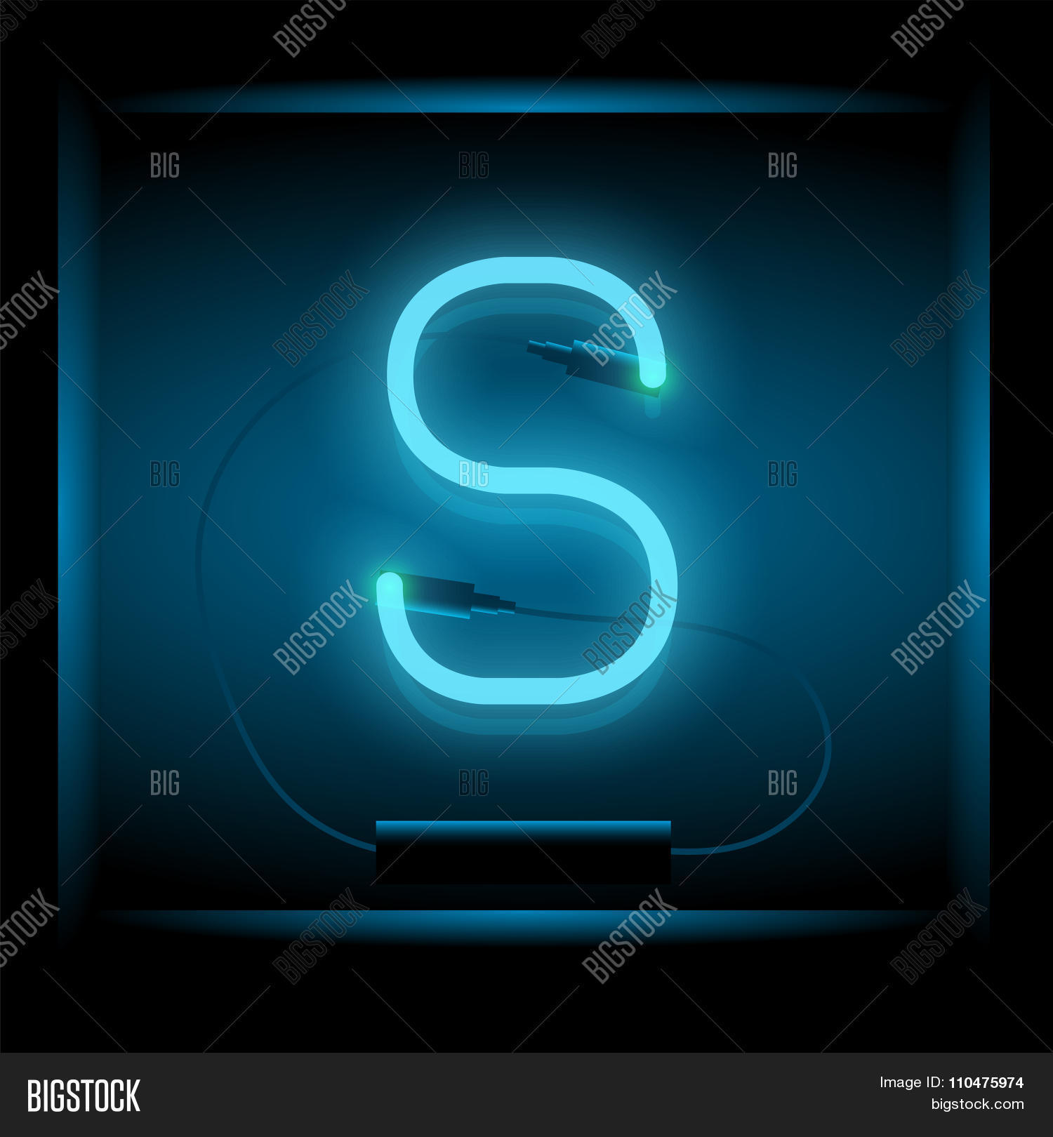 Realistic Neon Letter Vector & Photo (Free Trial) | Bigstock Realistic Neon Letter Vector & Photo (Free Trial) | Bigstock