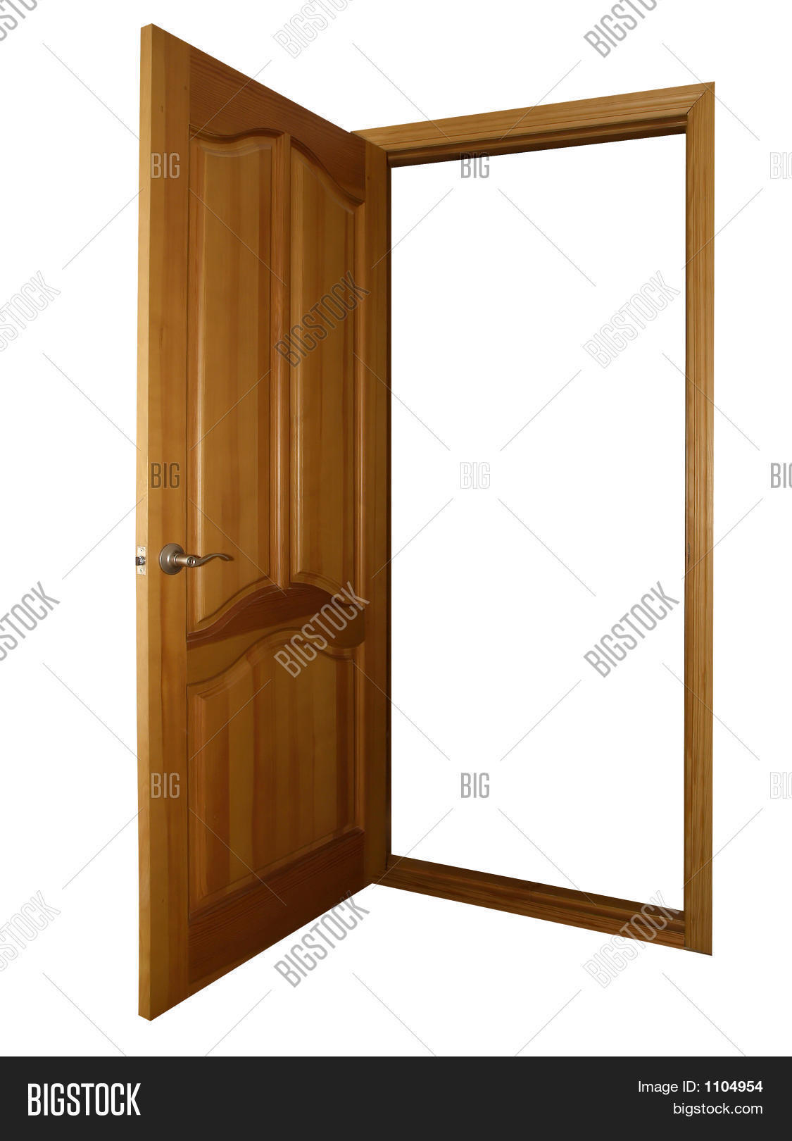 Open Wooden Door