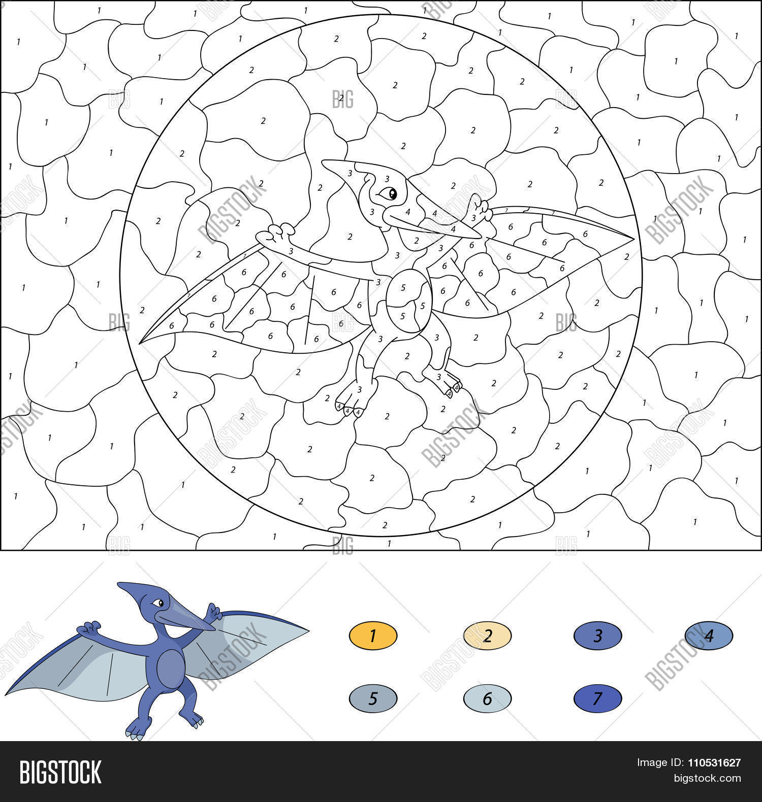 Color By Number Vector & Photo (Free Trial) | Bigstock