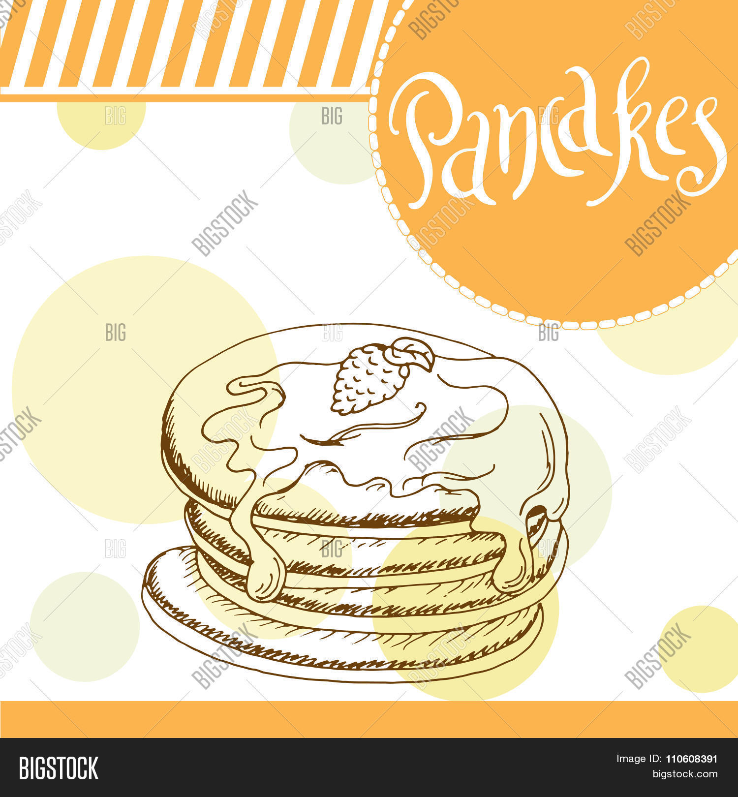 Pancakes Vector Vector & Photo (Free Trial) | Bigstock