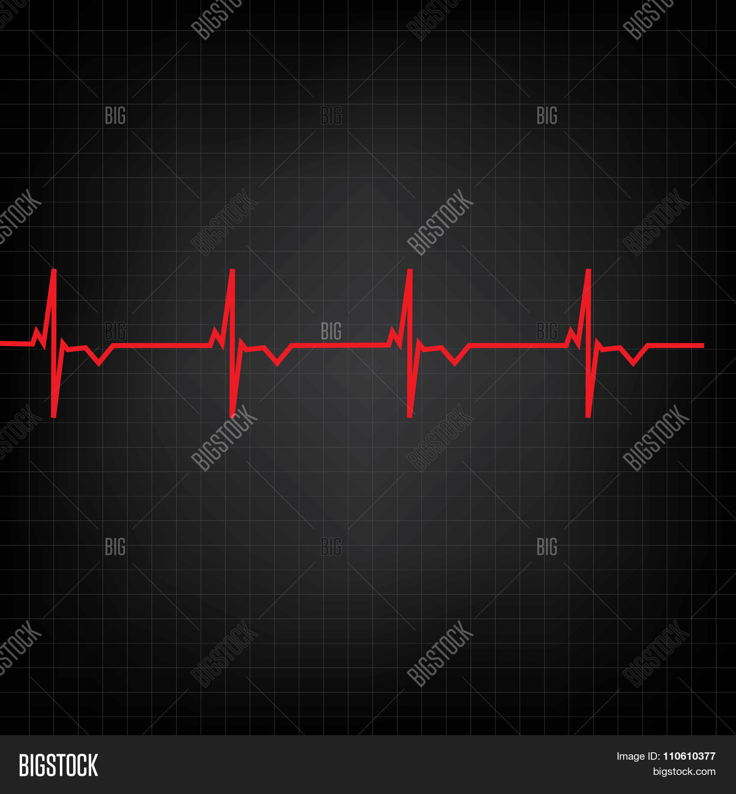 Ekg Line Vector & Photo (Free Trial) | Bigstock