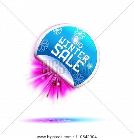 Winter Sale Sticker Vector & Photo (Free Trial) | Bigstock
