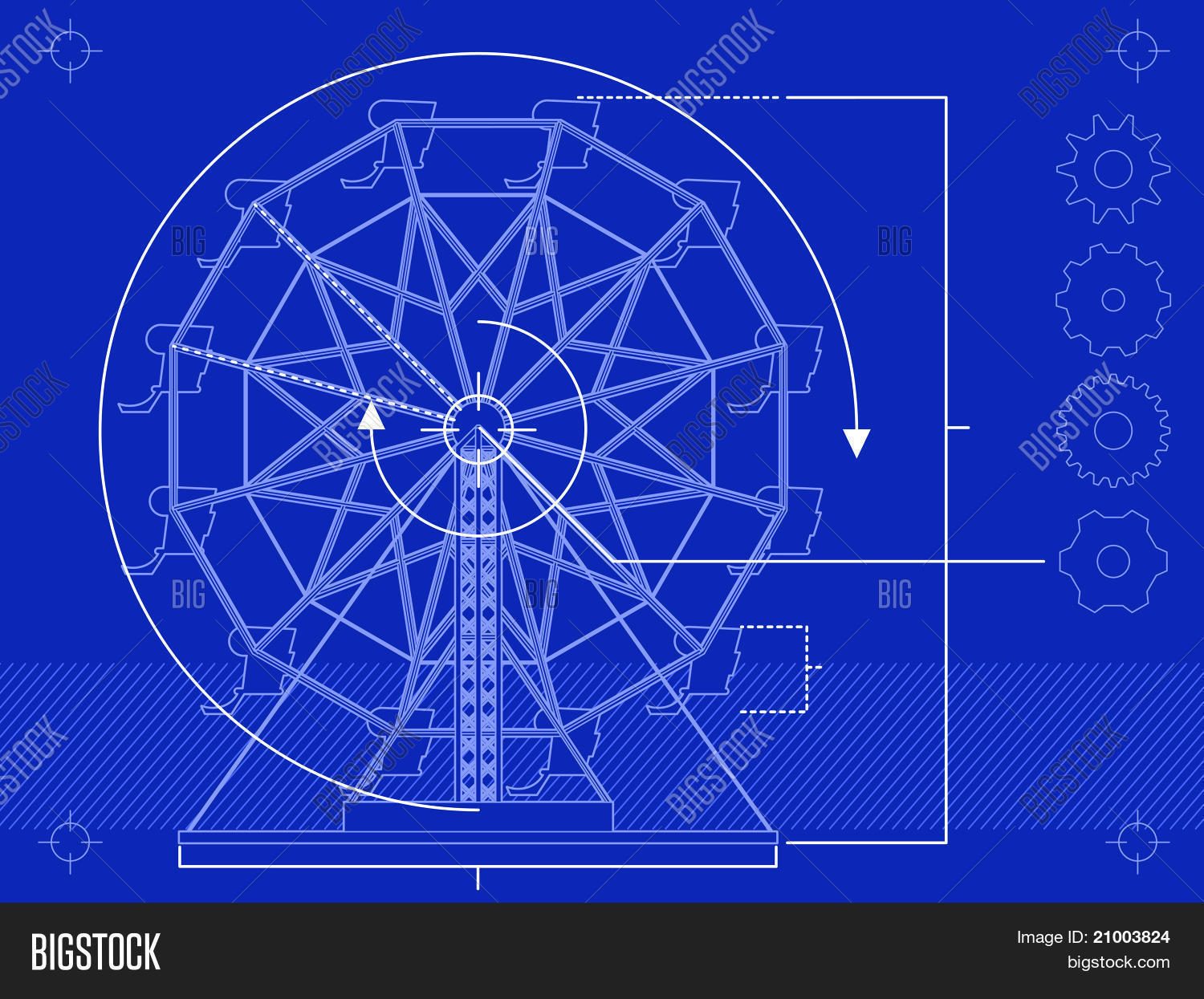 Ferris Wheel Vector & Photo (Free Trial) | Bigstock