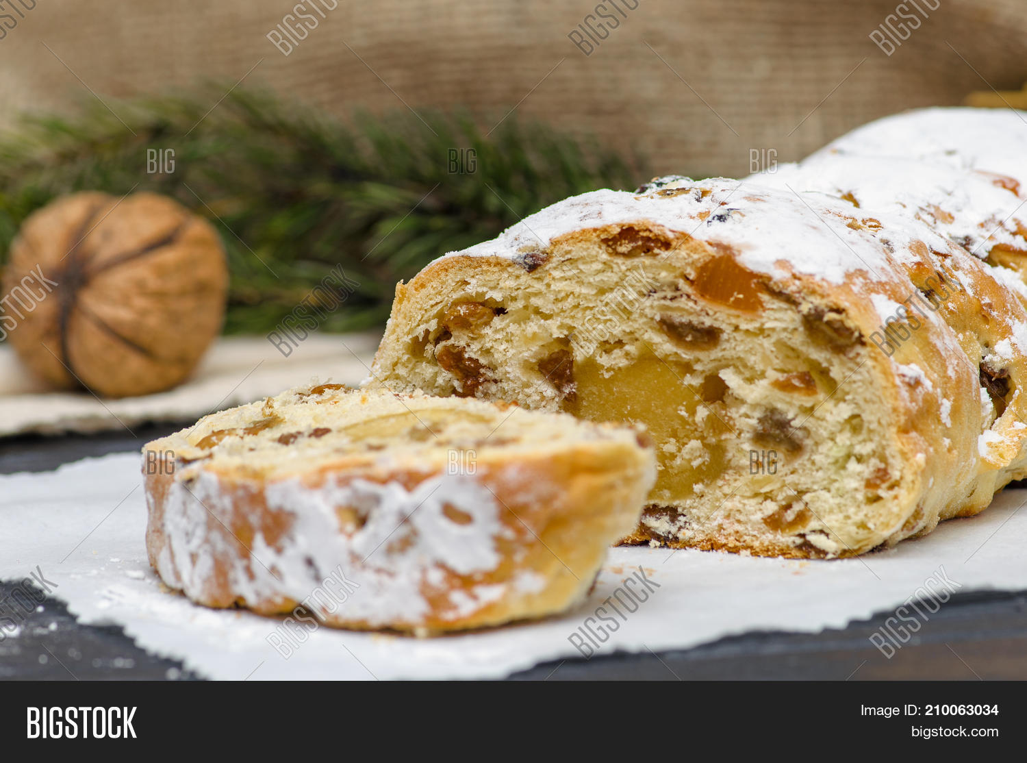 Christmas Stollen On Image & Photo (Free Trial) | Bigstock
