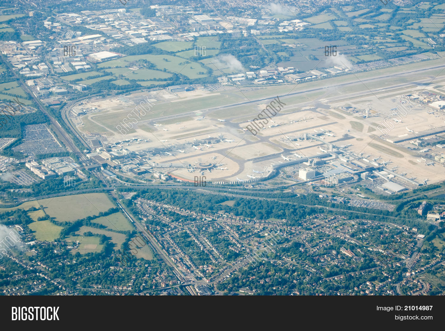 Gatwick Airport Aerial Image & Photo (Free Trial) | Bigstock