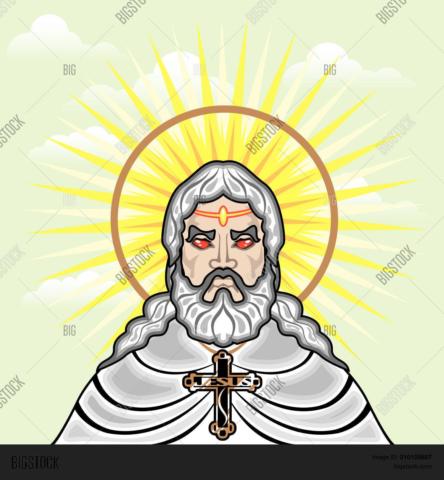 Mad God Vector Vector & Photo (Free Trial) | Bigstock