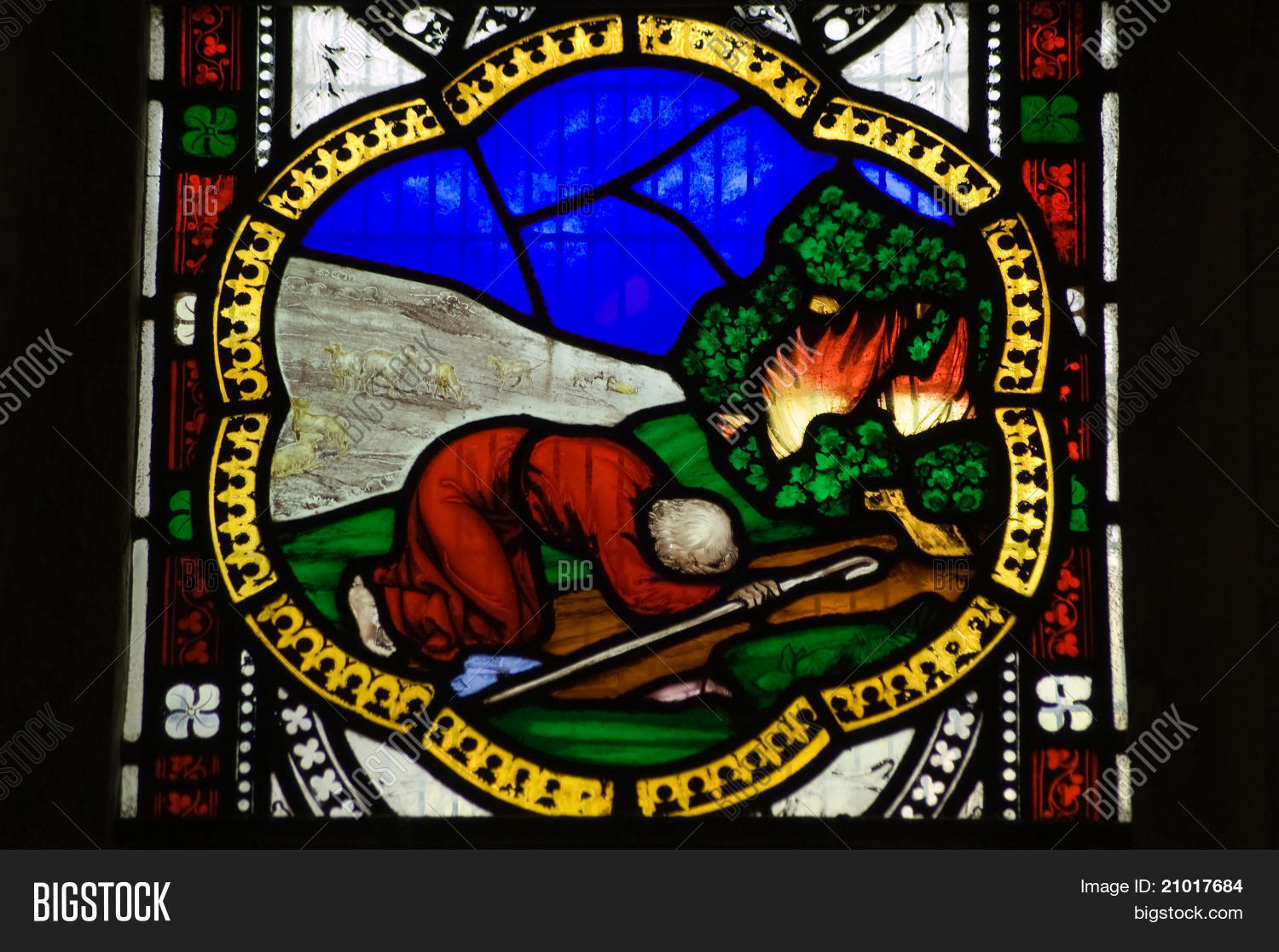 Moses Stained Glass Image & Photo (Free Trial) | Bigstock