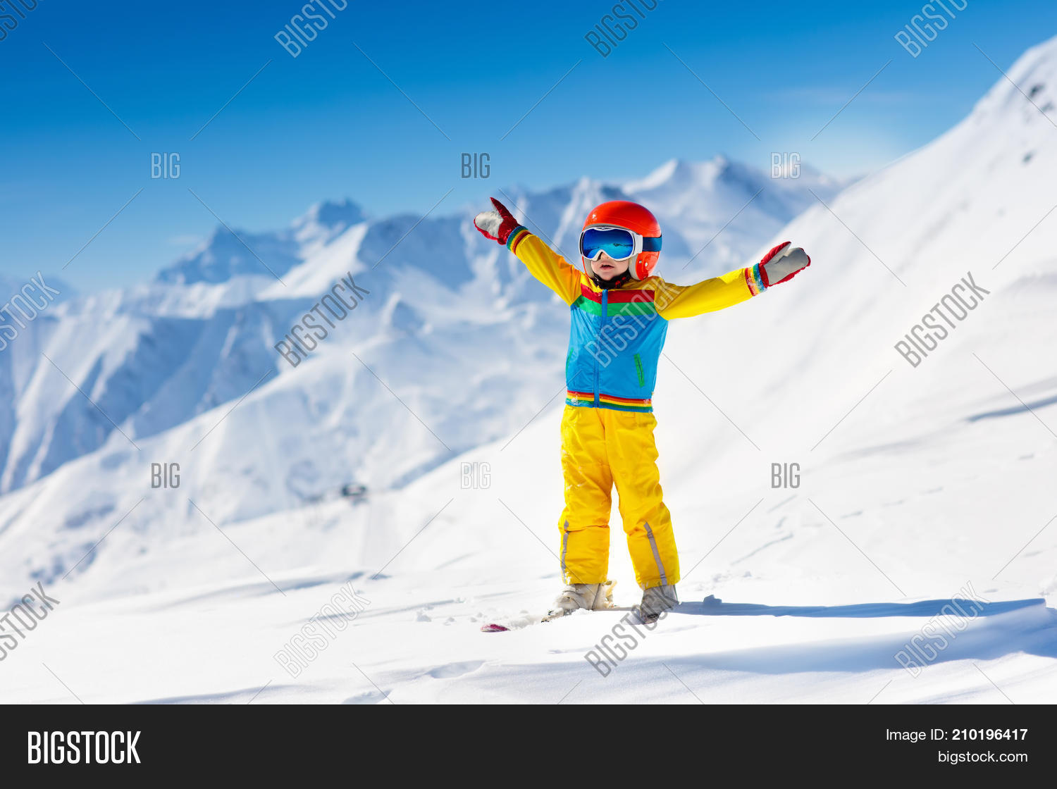 Kids Winter Snow Sport Image & Photo (Free Trial) | Bigstock
