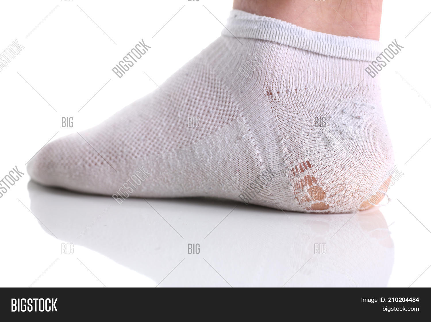 Ripped White Sock On Image & Photo (Free Trial) | Bigstock