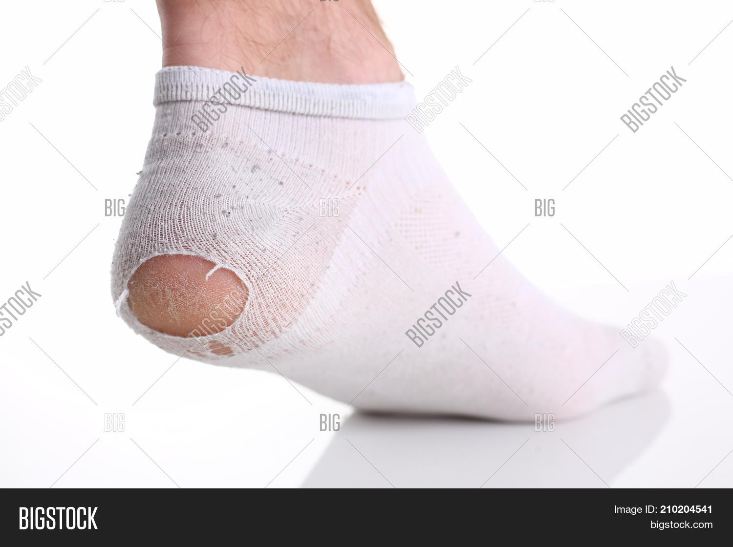 Ripped White Sock On Image & Photo (Free Trial) | Bigstock