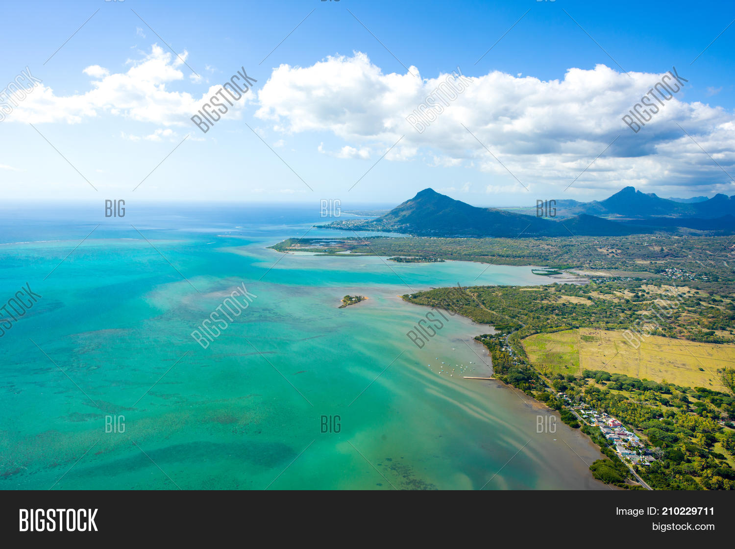 Aerial View Mauritius Image & Photo (Free Trial) | Bigstock