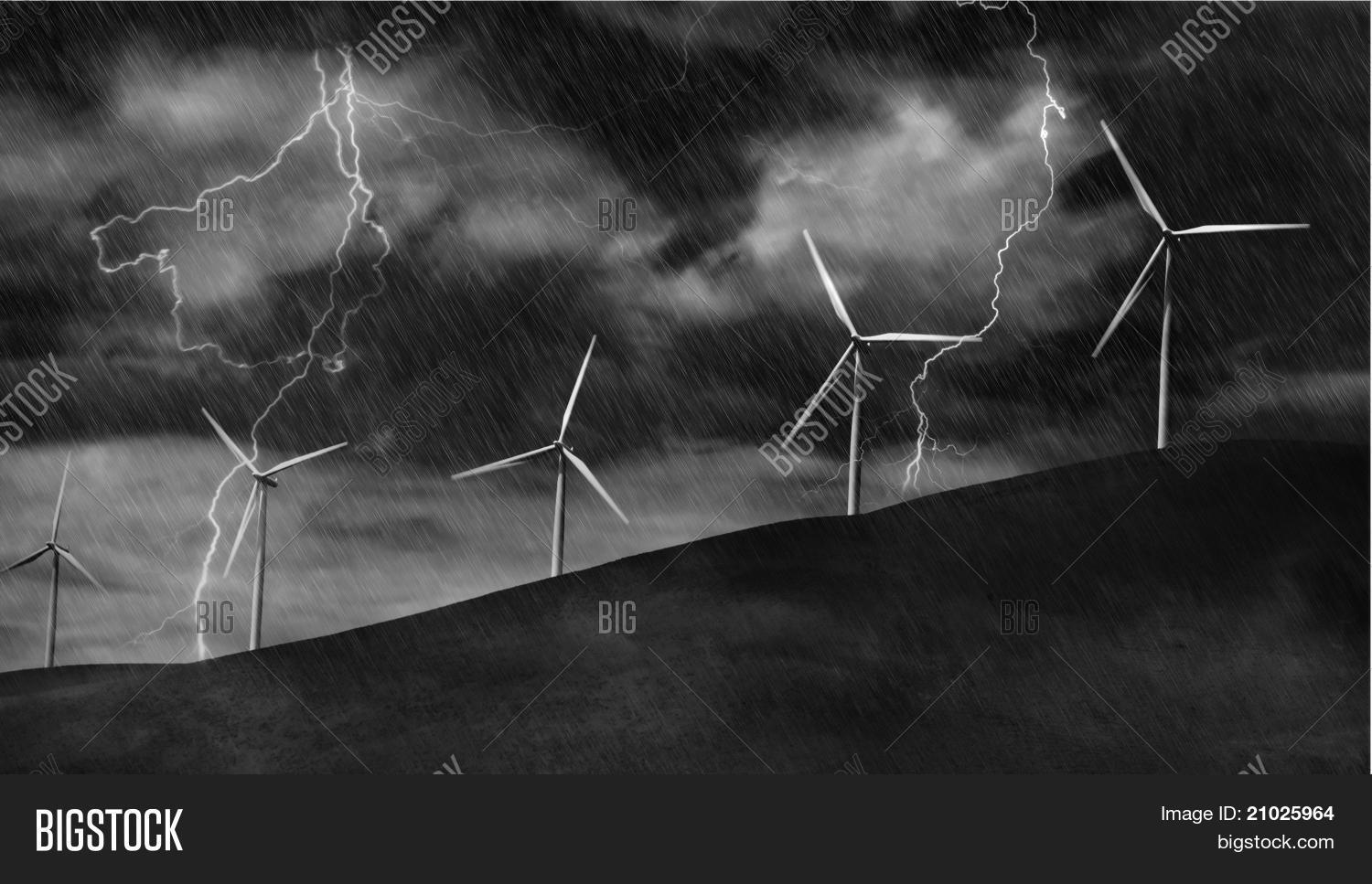 Wind Turbines On Image & Photo (Free Trial) | Bigstock