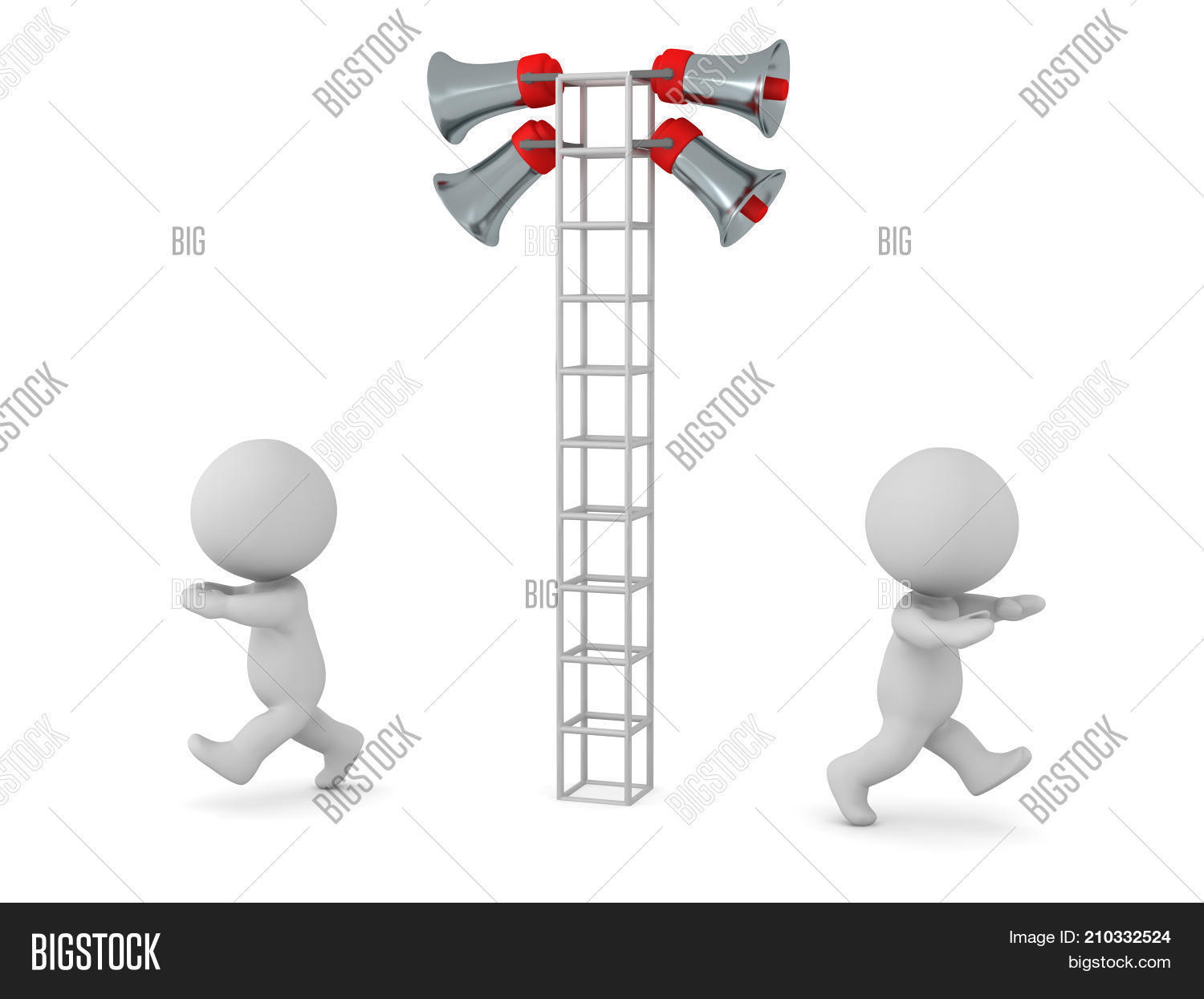 3D Characters Running Image & Photo (Free Trial) | Bigstock
