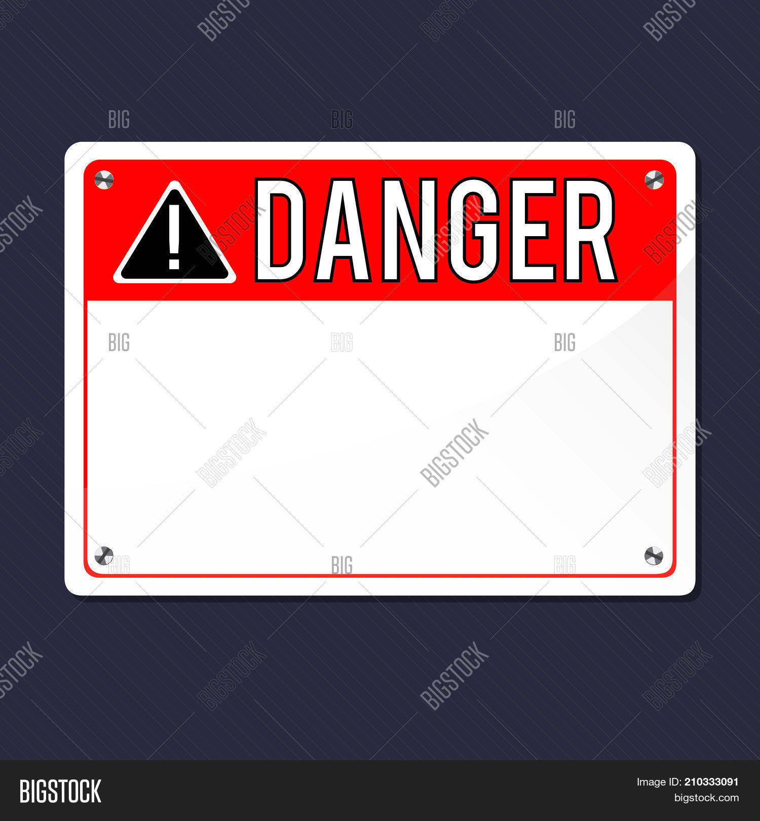 Danger Sign, Vector. Vector & Photo (Free Trial) | Bigstock