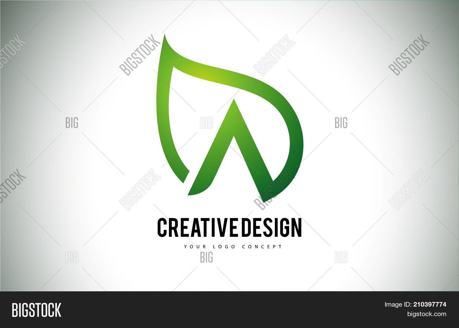 Leaf Logo Letter Vector & Photo (Free Trial) | Bigstock