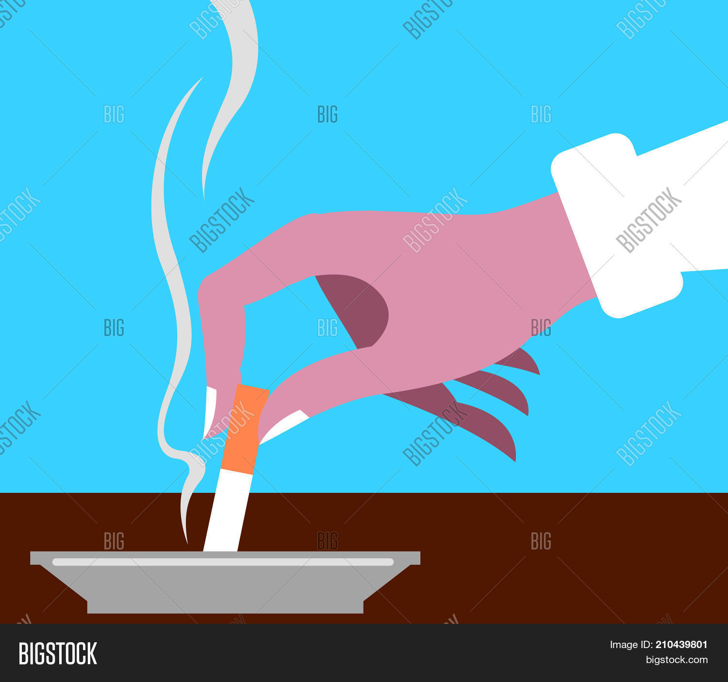 Put Down Cigarette Vector & Photo (Free Trial) | Bigstock