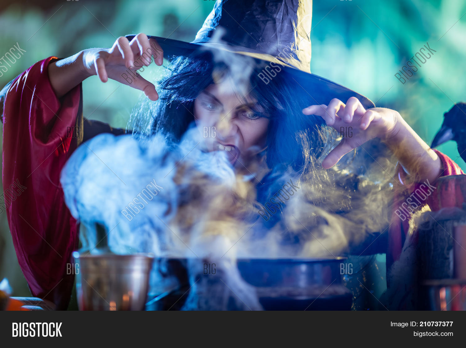 Young Witch Cooking Image & Photo (Free Trial) | Bigstock