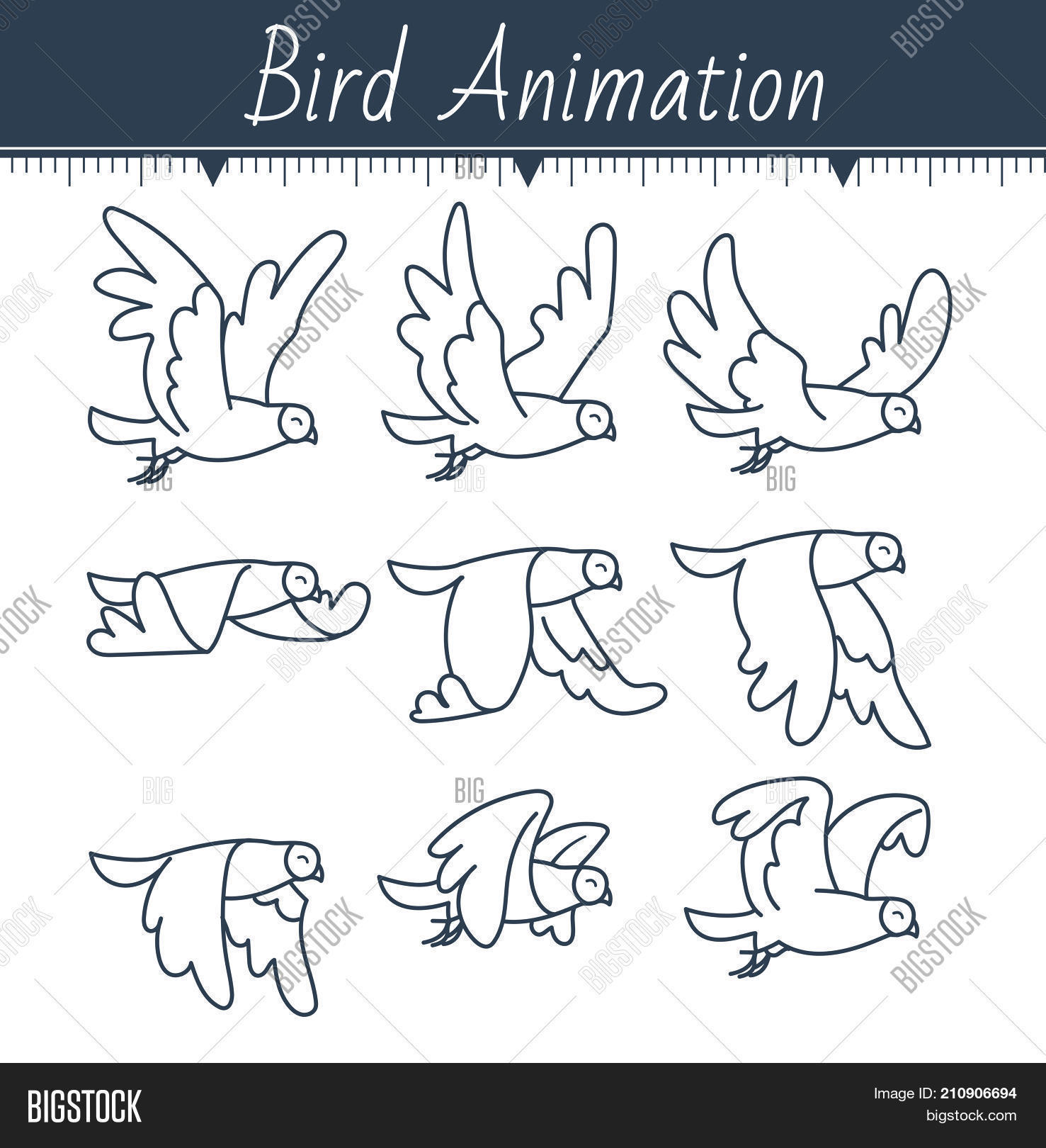 Animation Bird Flying Image & Photo (Free Trial) | Bigstock