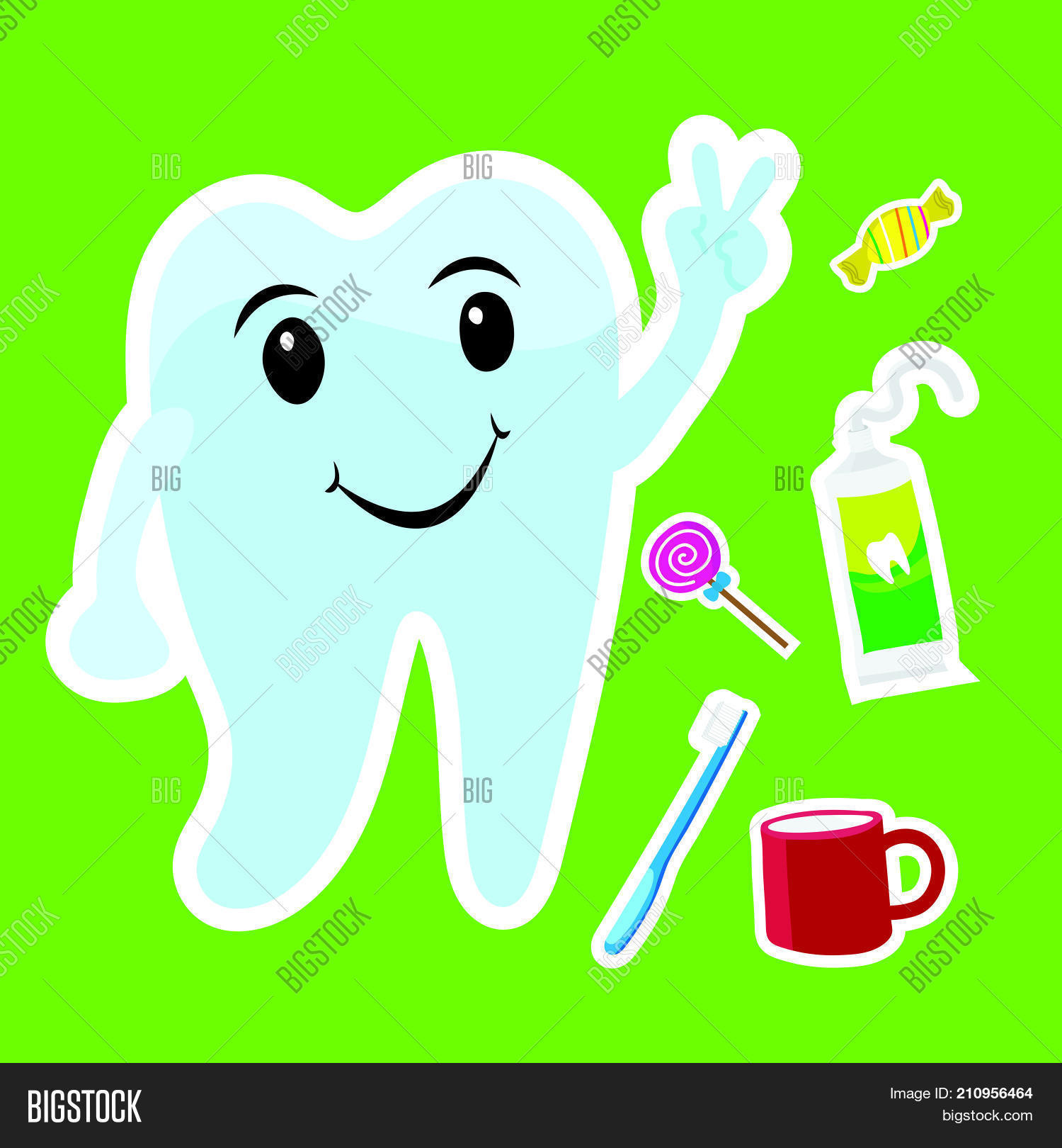 Cute Teeth Cartoon Vector & Photo (Free Trial) | Bigstock