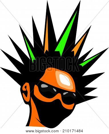 Spiky Hair Vector Vector & Photo (Free Trial) | Bigstock