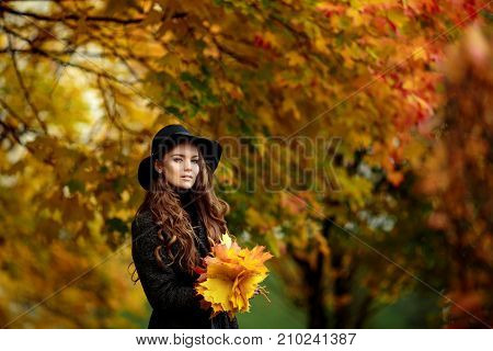 Woman Autumn Leaves Image & Photo (Free Trial) | Bigstock