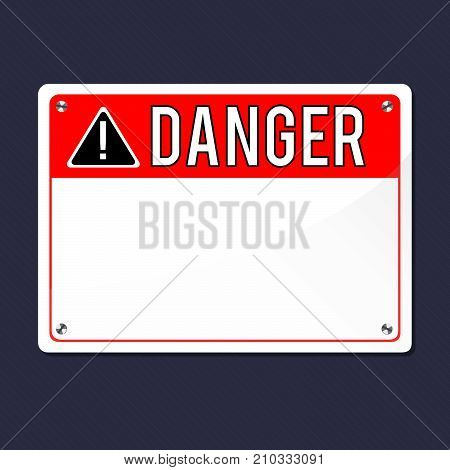 Danger Sign, Vector. Vector & Photo (Free Trial) | Bigstock
