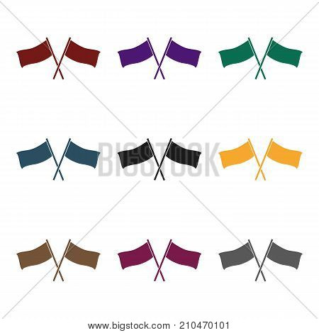 Red Blue Flags Icon Vector & Photo (Free Trial) | Bigstock