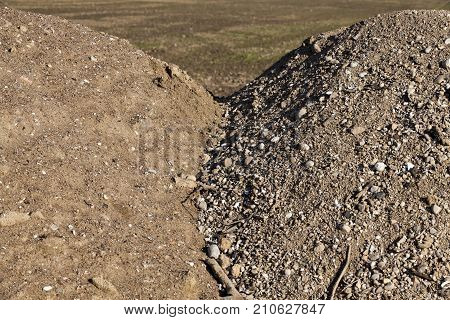Two Heaps Sand Gravel Image & Photo (Free Trial) | Bigstock