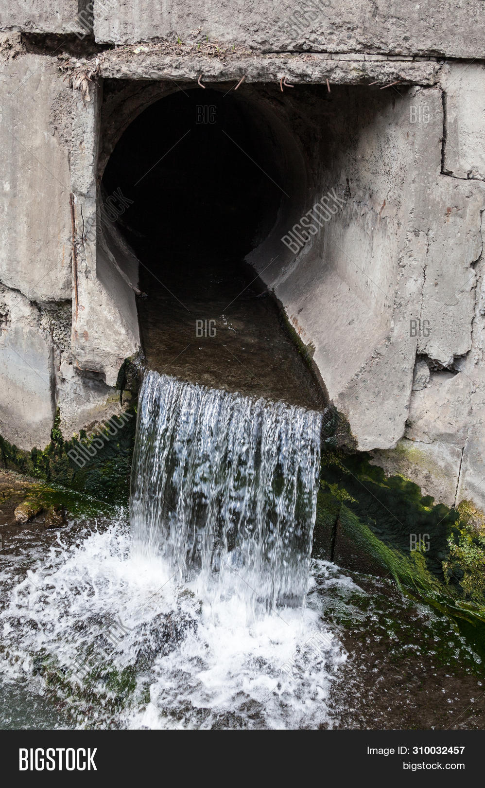 Concrete Run-off Pipe Image & Photo (Free Trial) | Bigstock