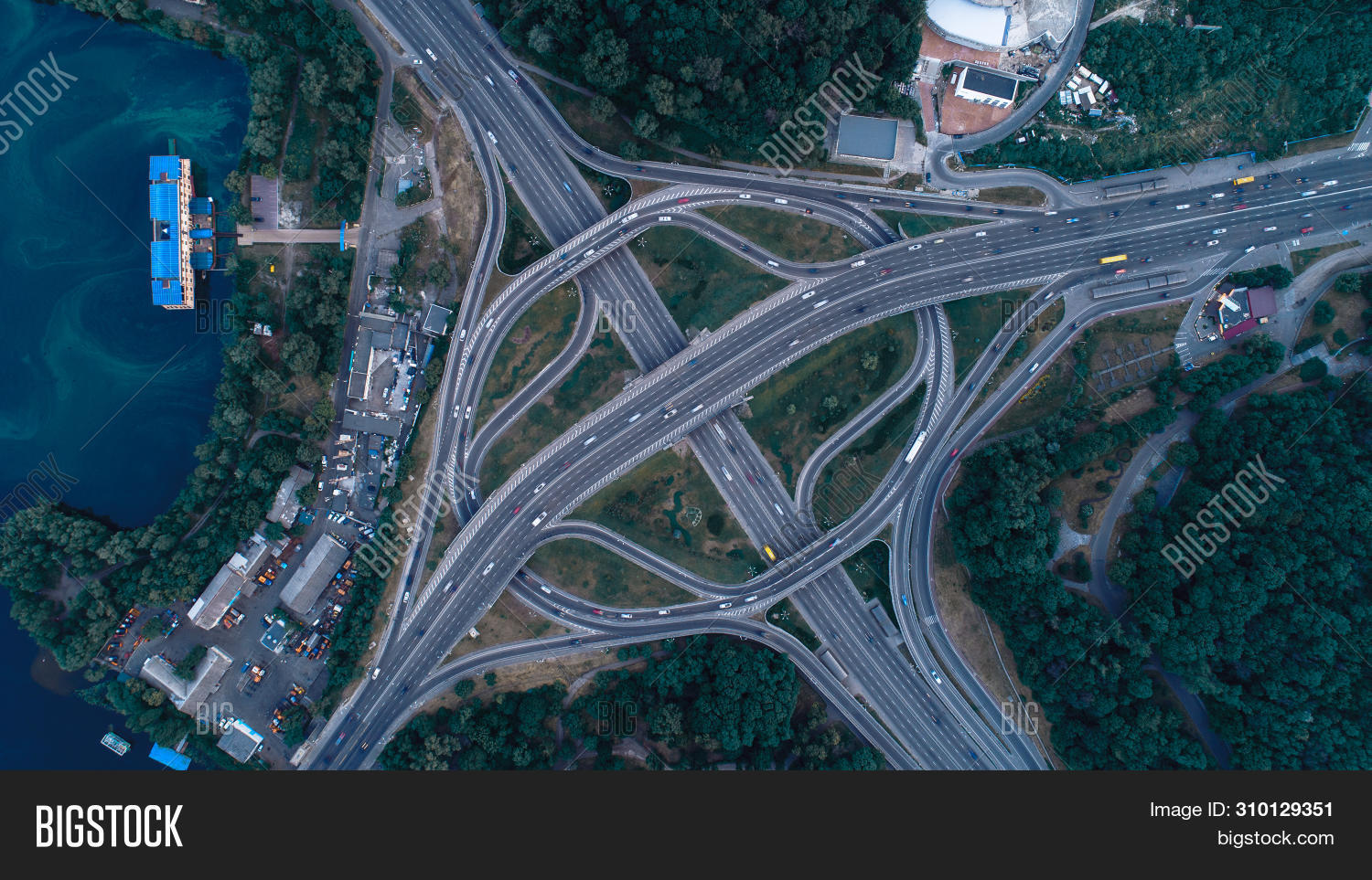 Aerial Interchange Top Image & Photo (Free Trial) | Bigstock