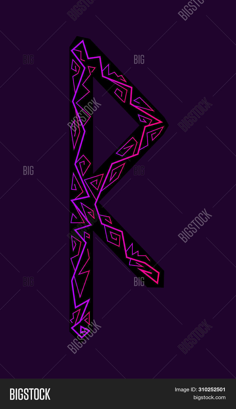 Raido Rune. Ancient Image & Photo (Free Trial) | Bigstock