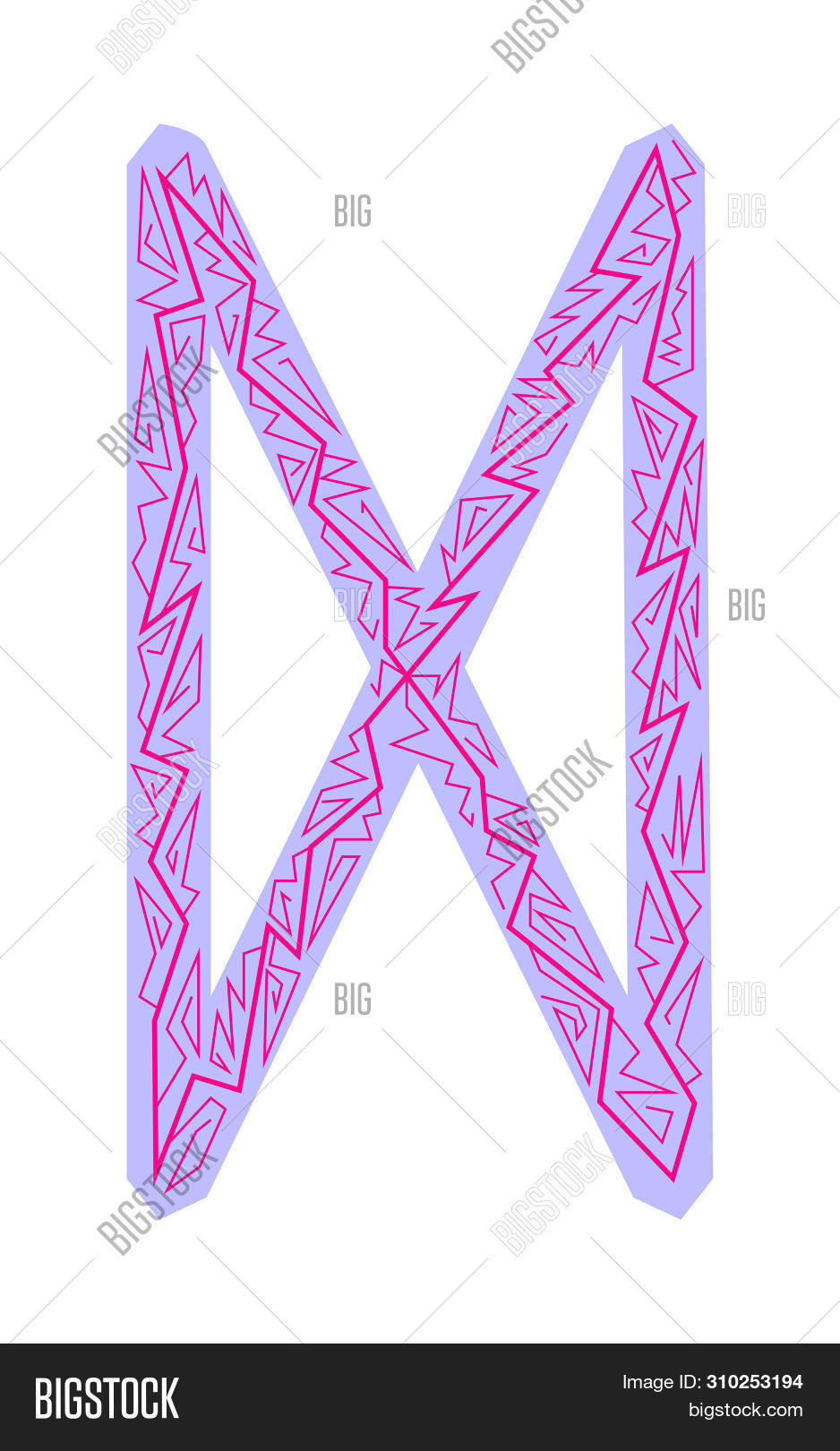 Dagaz Rune. Ancient Image & Photo (Free Trial) | Bigstock