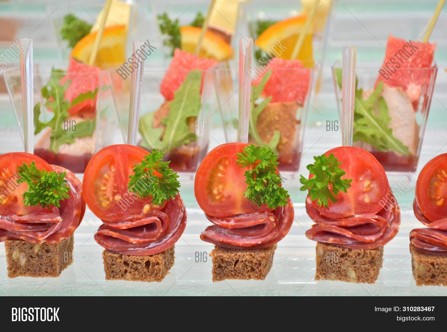Three Types Canapes Image & Photo (Free Trial) | Bigstock