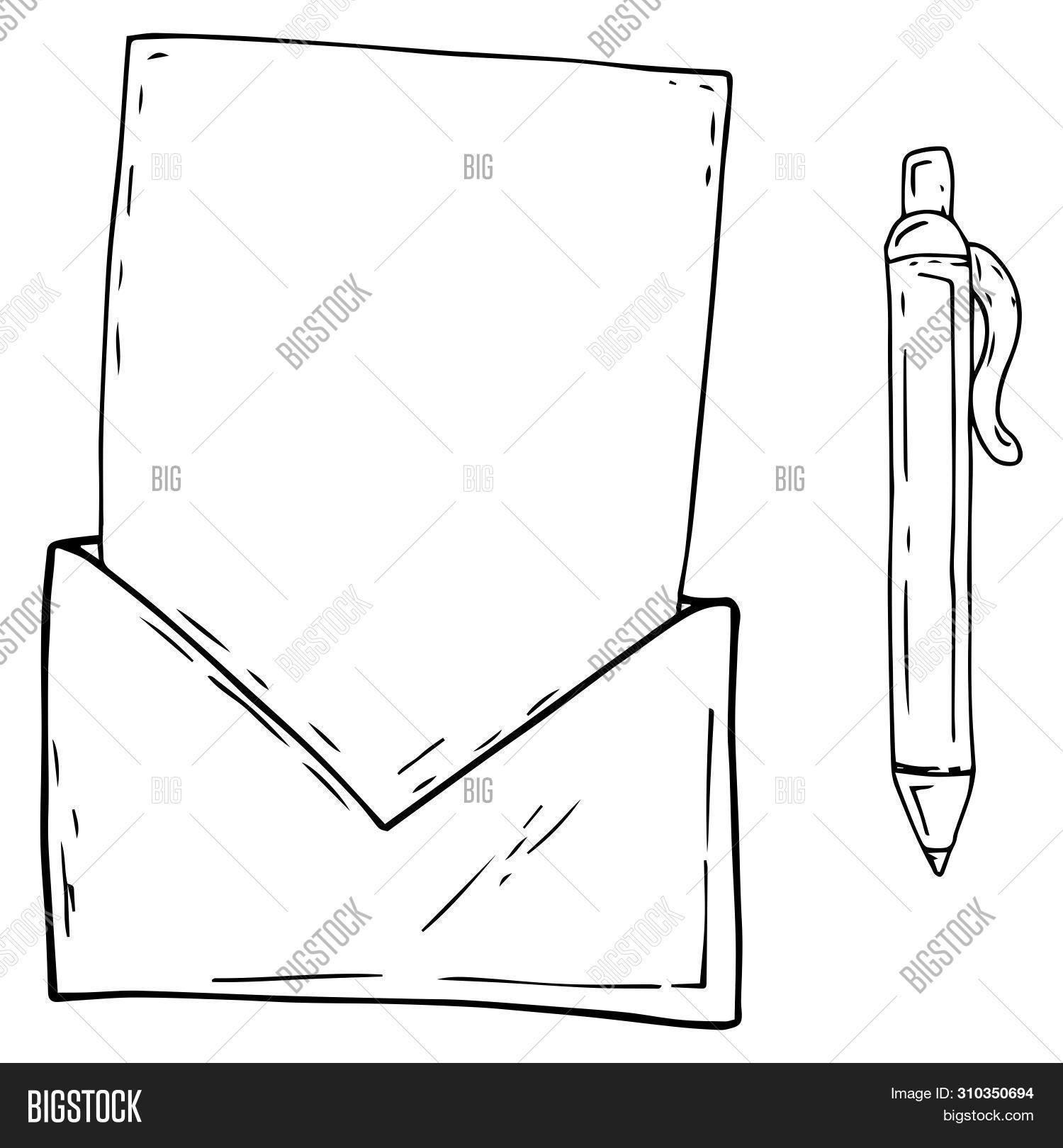 Envelope Blank Sheet Vector & Photo (Free Trial) | Bigstock