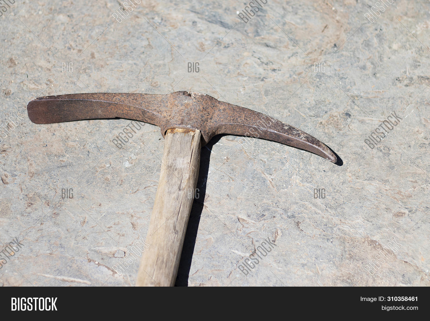 Pickaxe Tool Lies On Image & Photo (Free Trial) | Bigstock
