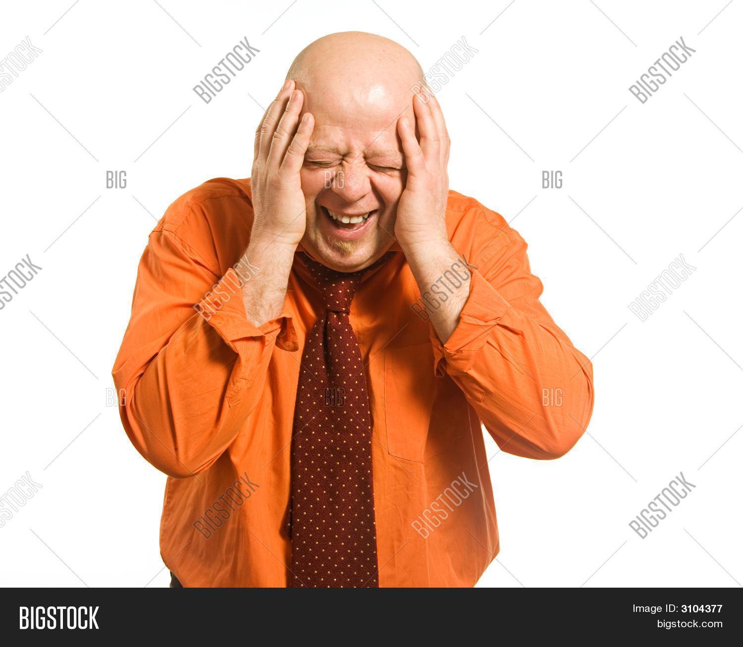Laughing Bald Man Image & Photo (Free Trial) | Bigstock