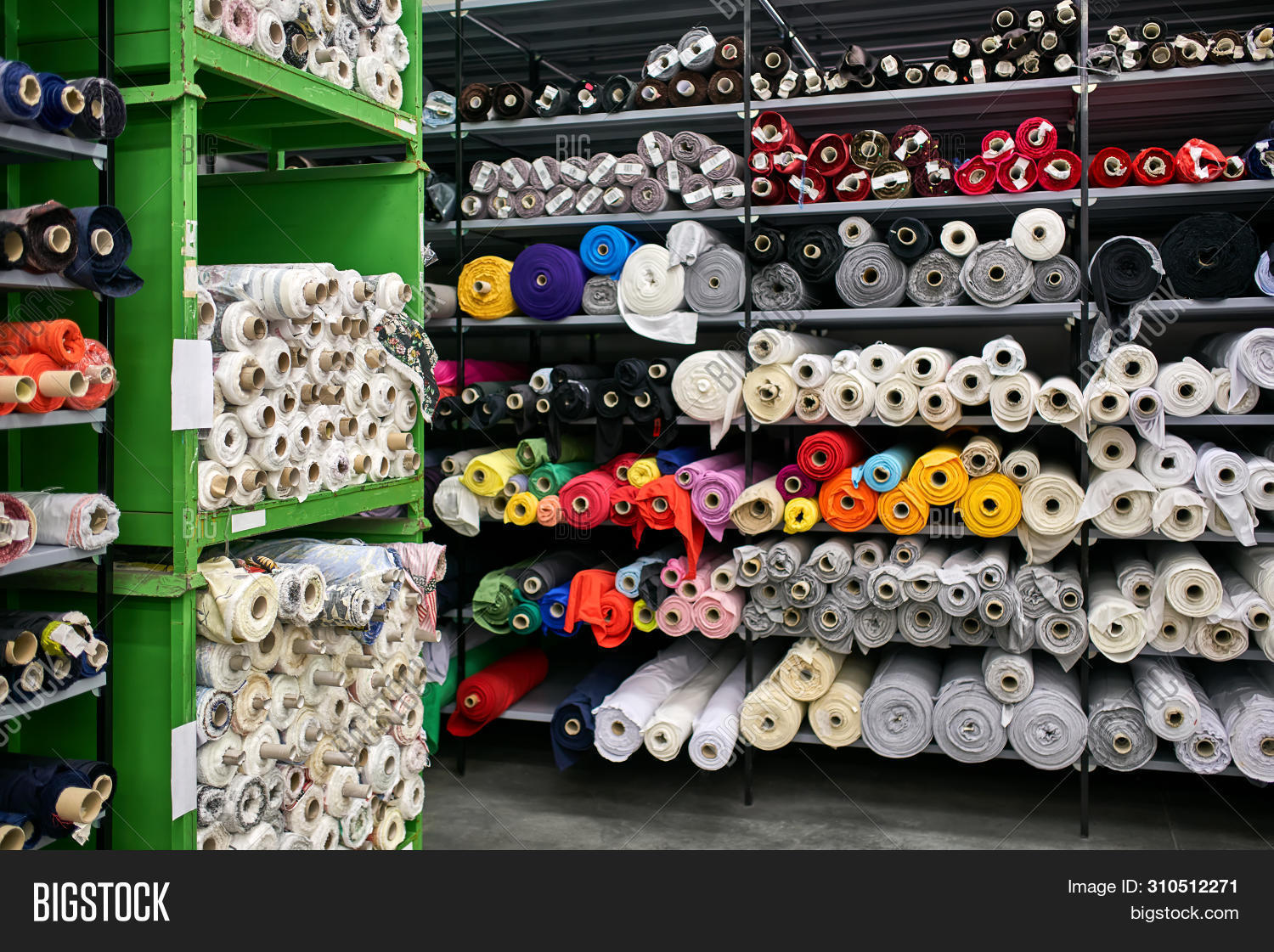Fabric Warehouse Many Image & Photo (Free Trial) | Bigstock