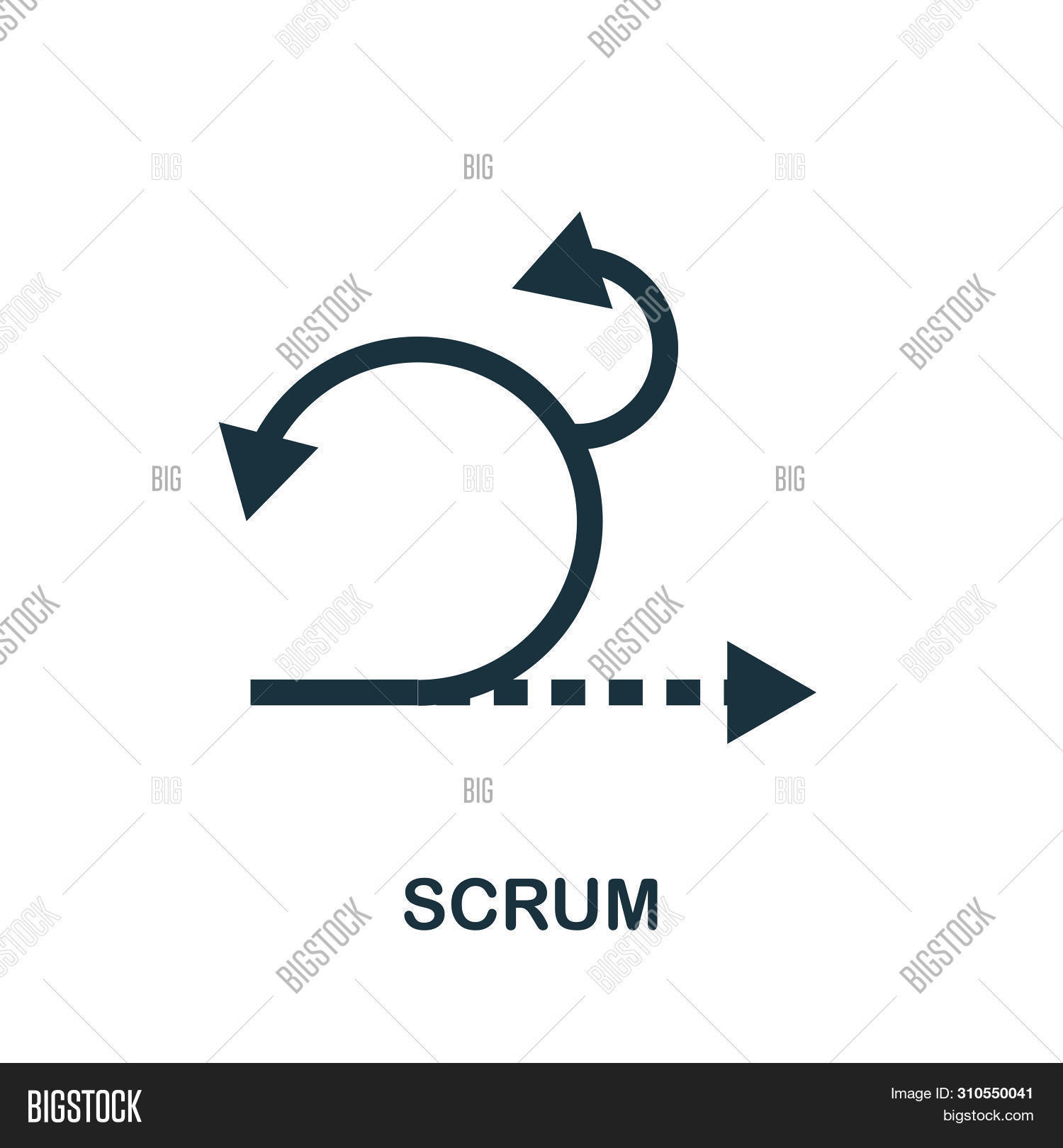 Scrum Icon Symbol. Image & Photo (Free Trial) | Bigstock