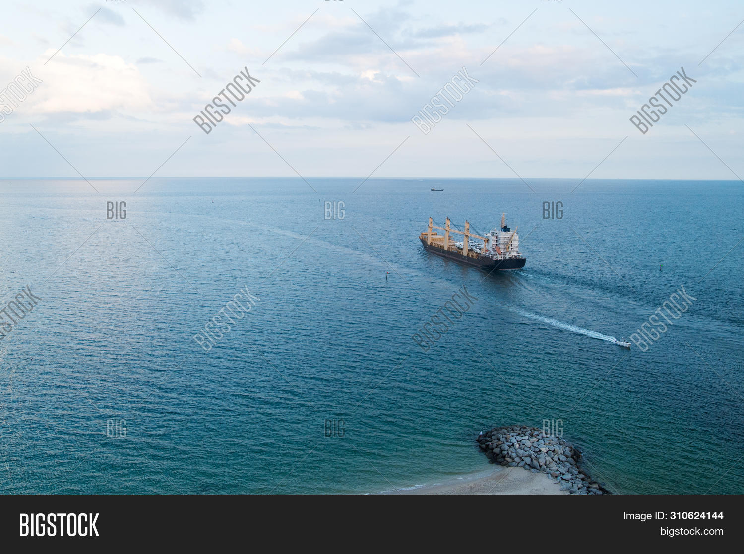 Cargo Ship Sea. Export Image & Photo (Free Trial) | Bigstock