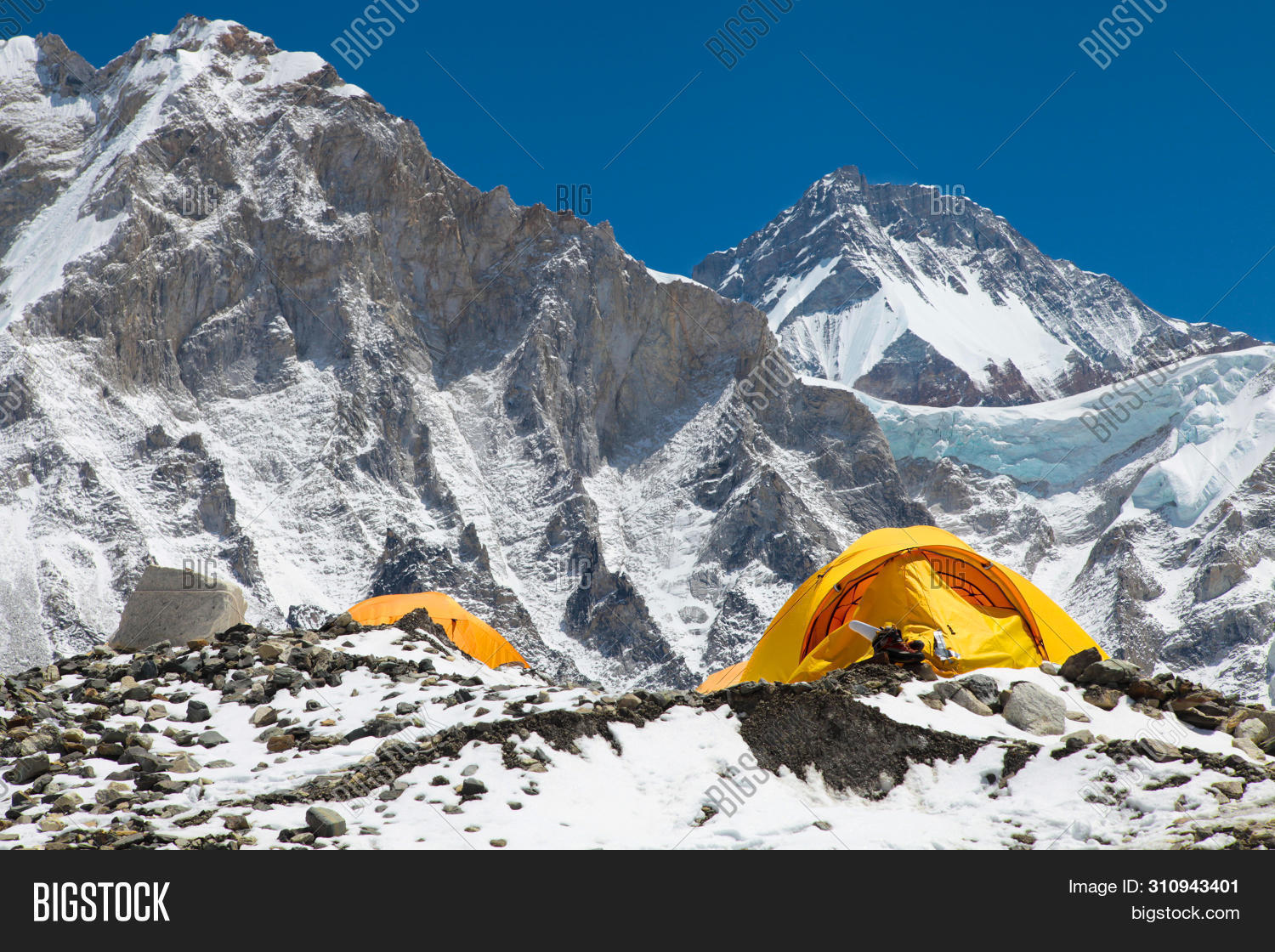 Bright Yellow Tents Image & Photo (Free Trial) | Bigstock