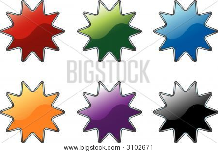 Star Burst Icons Vector & Photo (Free Trial) | Bigstock
