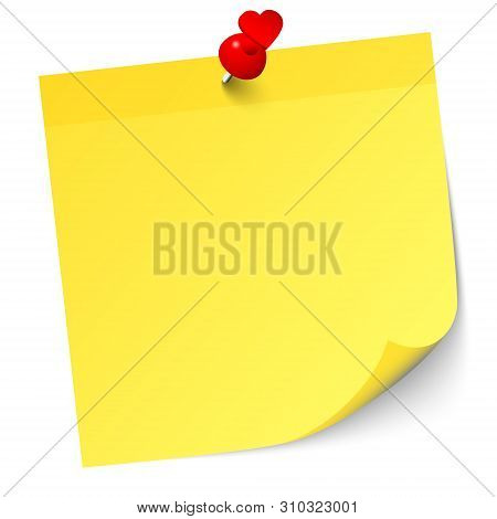 Single Yellow Sticky Vector & Photo (Free Trial) | Bigstock