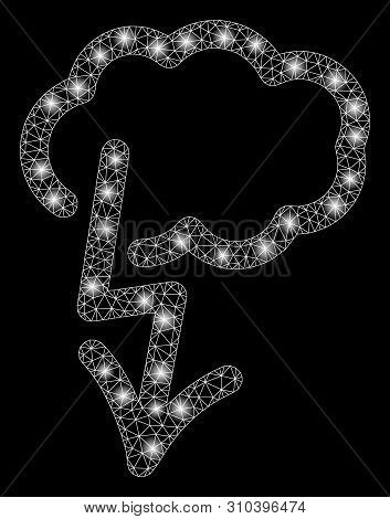 Vector y foto Glowing Mesh (prueba gratis) | Bigstock