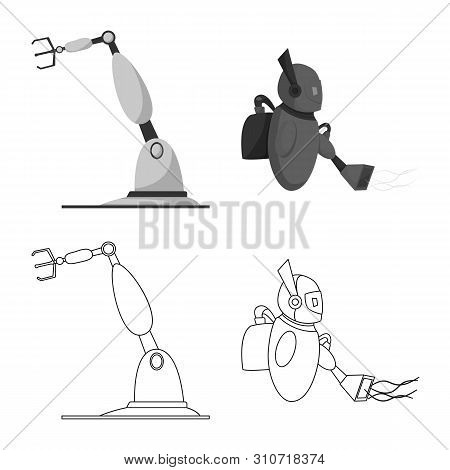 Bitmap Design Robot Image & Photo (Free Trial) | Bigstock
