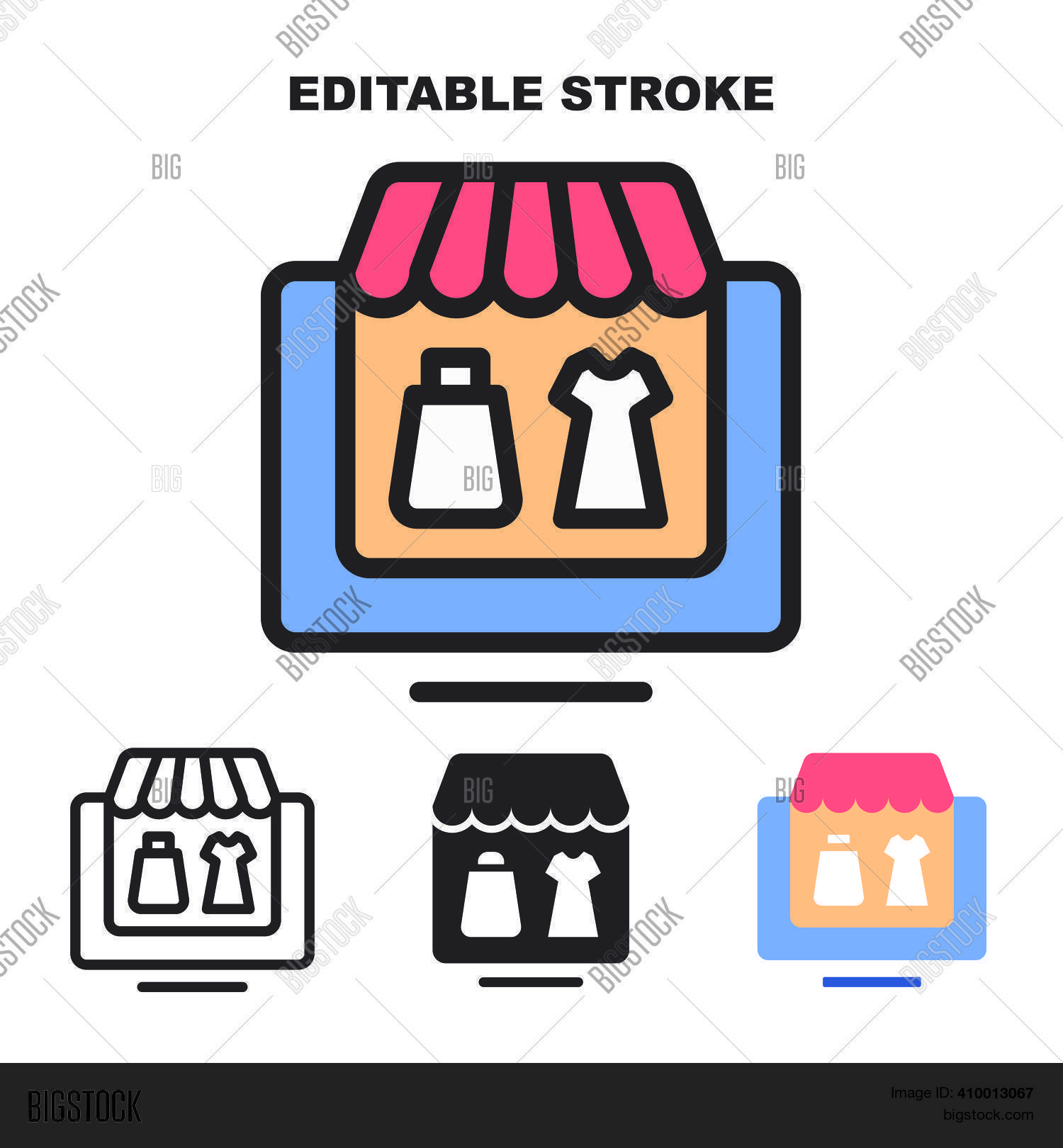 Icon Set Marketplace Vector & Photo (Free Trial) | Bigstock