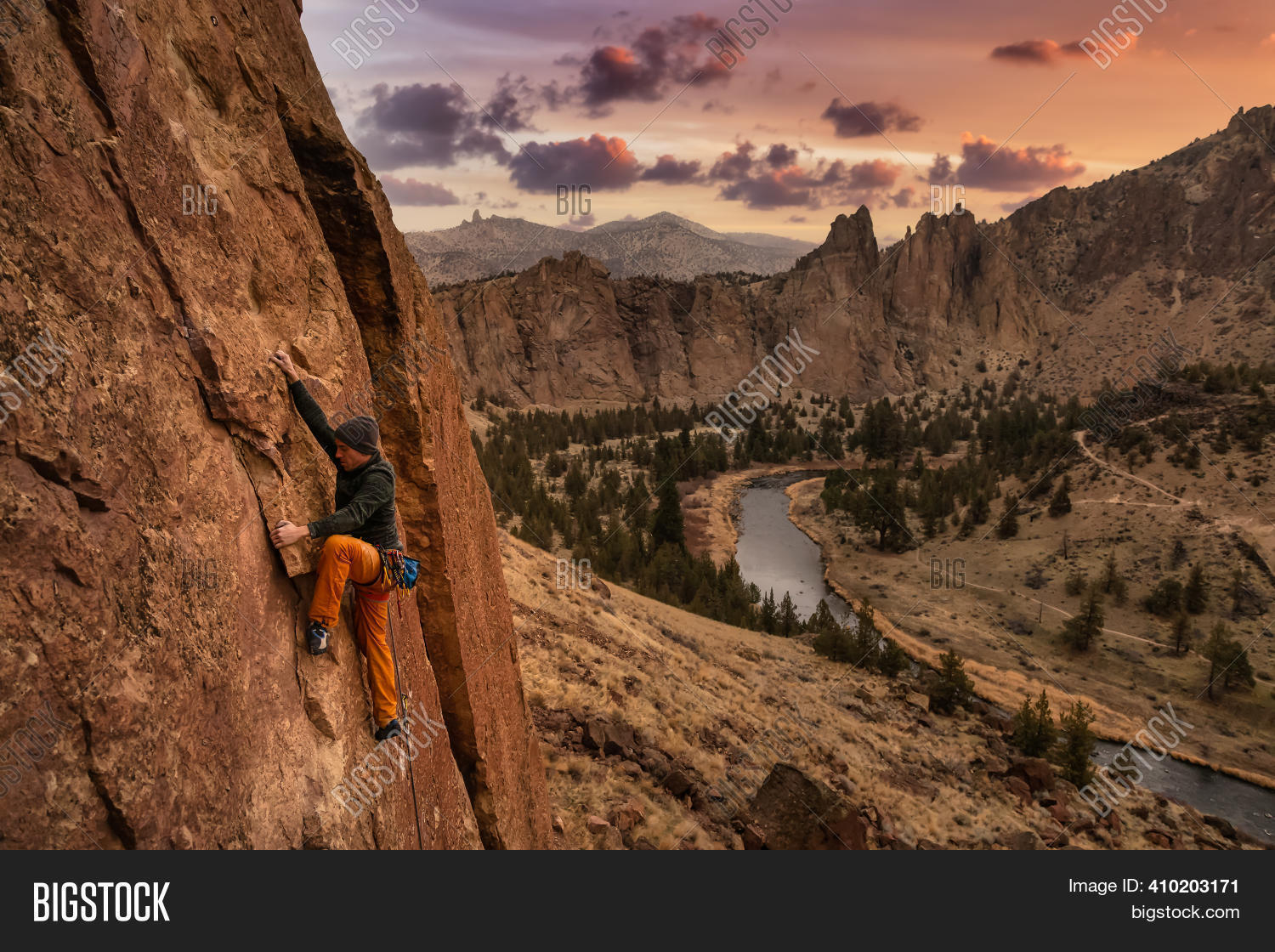 Adventurous Man Rock Image & Photo (Free Trial) | Bigstock