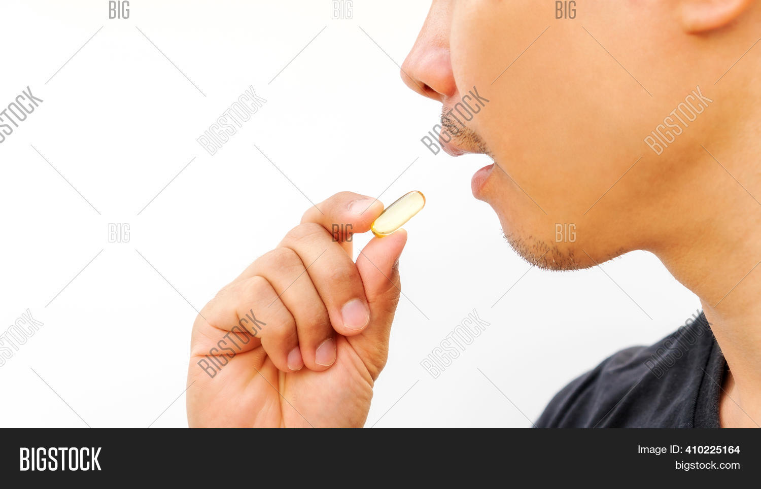 Man Taking Supplement Image & Photo (Free Trial) | Bigstock