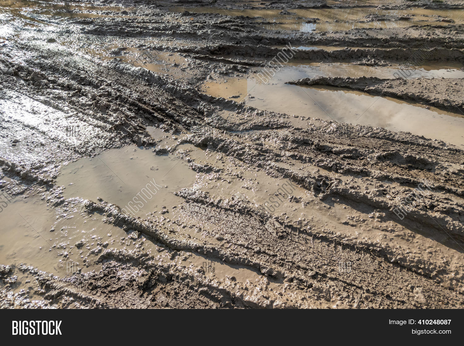 Dirty Clay Mud Road Image & Photo (Free Trial) | Bigstock