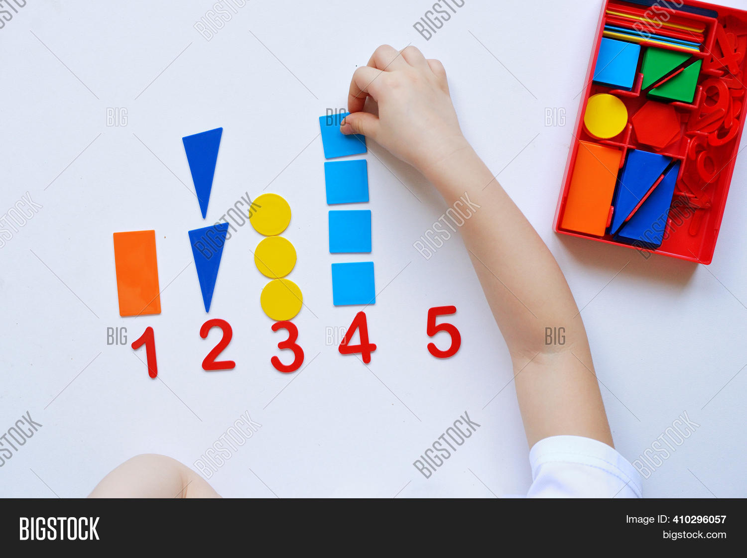 Child Learns Number Image & Photo (Free Trial) | Bigstock